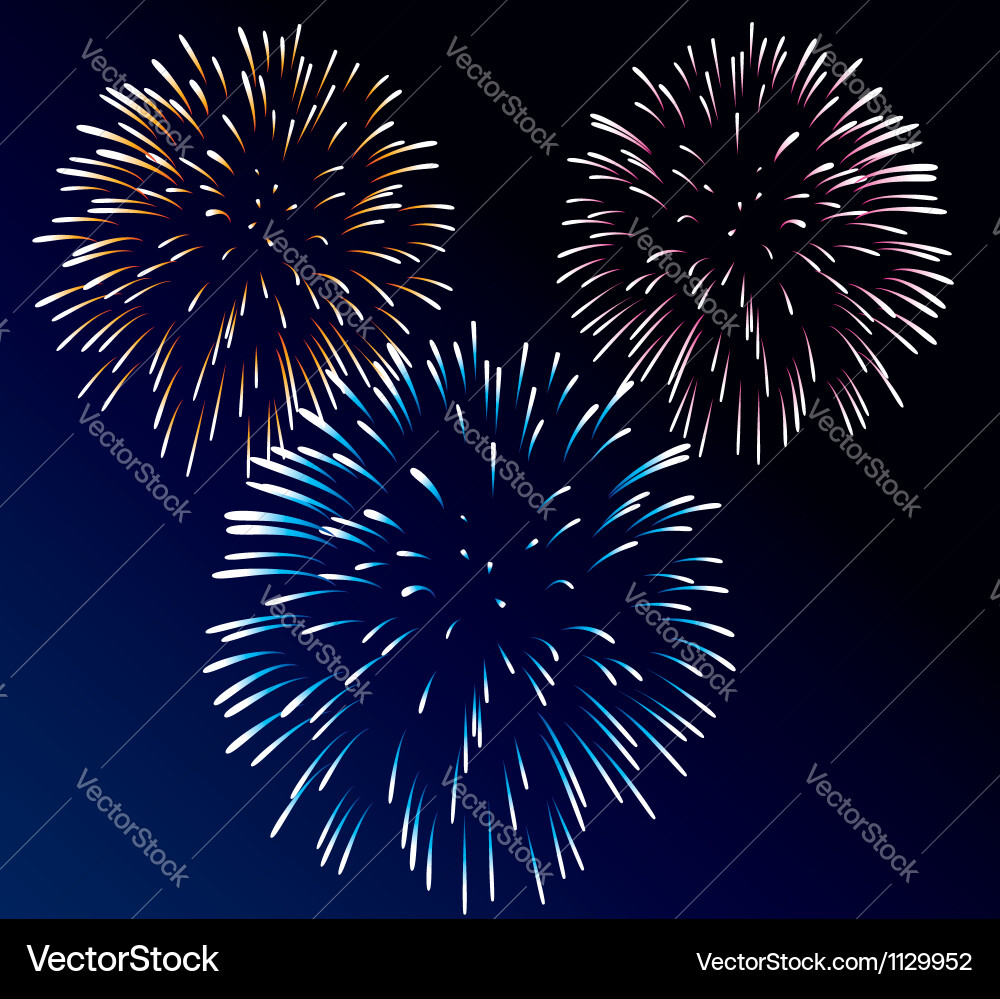 Fireworks Royalty Free Vector Image - VectorStock