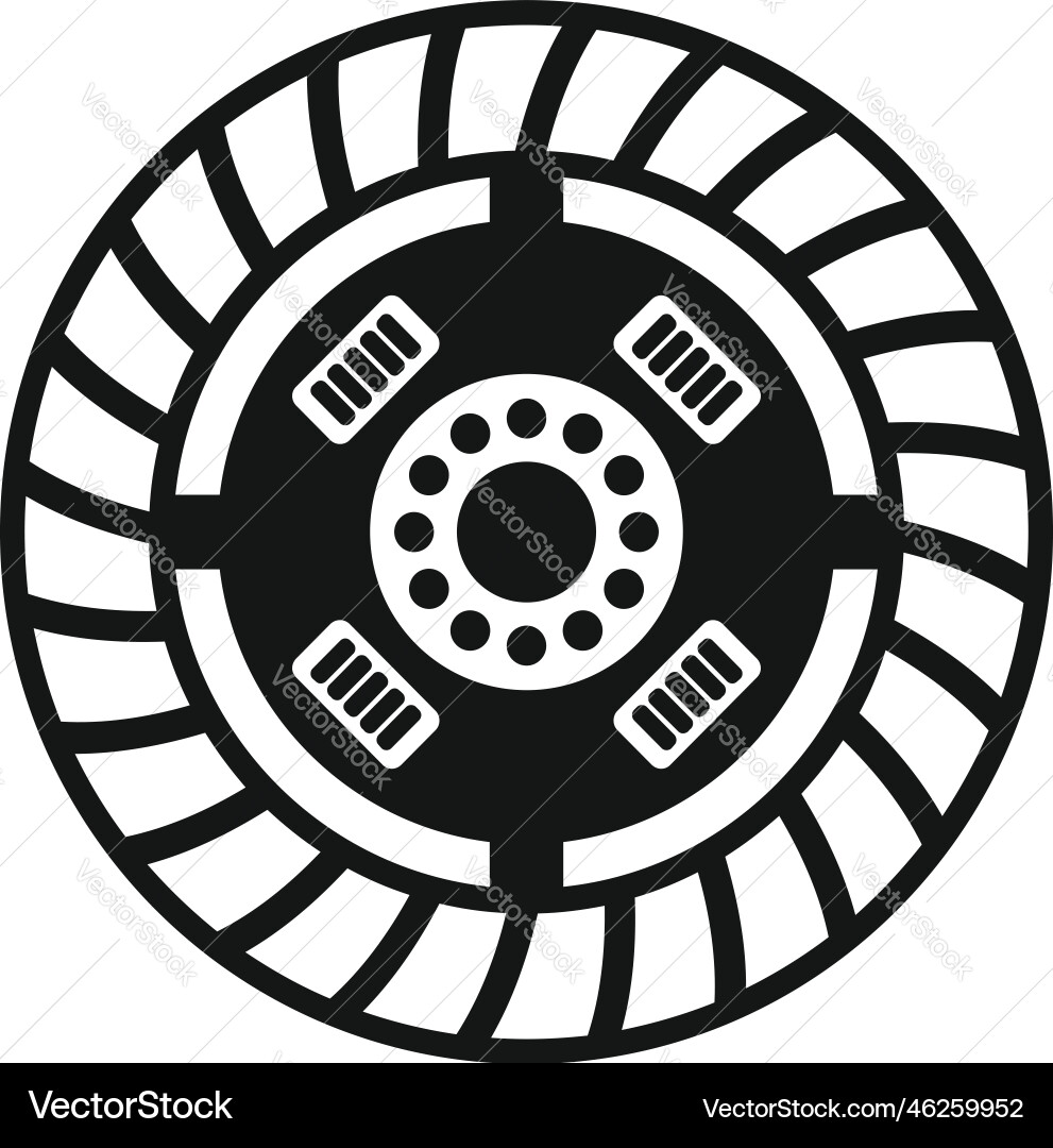 Gear clutch icon simple auto kit Royalty Free Vector Image