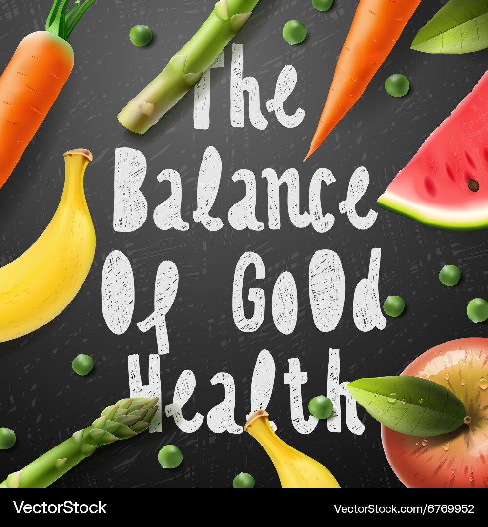 Healthy lifestyle background Royalty Free Vector Image