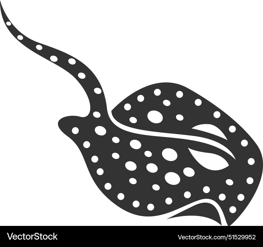 Stingray icon logo design Royalty Free Vector Image