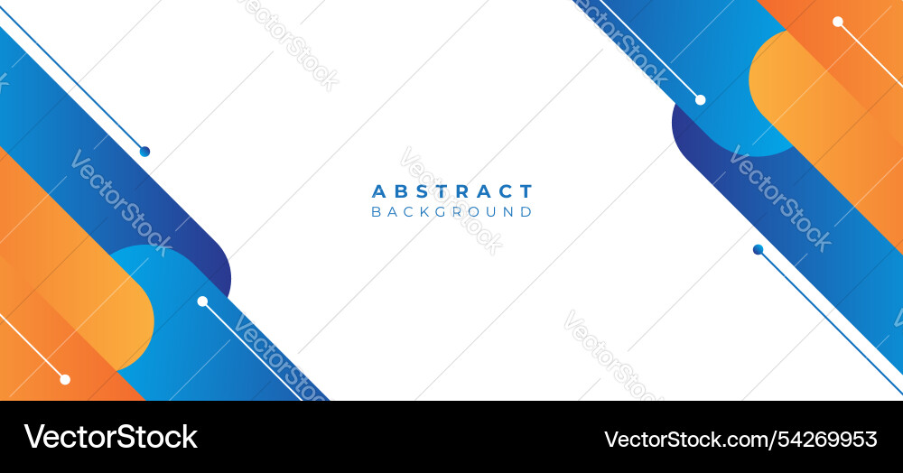 Abstract orange blue geometric background – Royalty-Free Vector ...