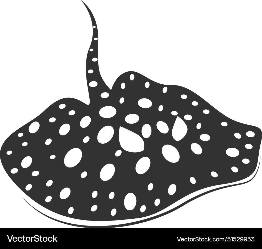 Stingray icon logo design Royalty Free Vector Image