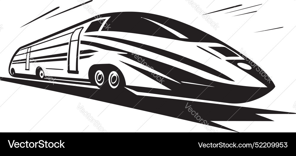 Turbo transit iconic emblem design for high speed Vector Image