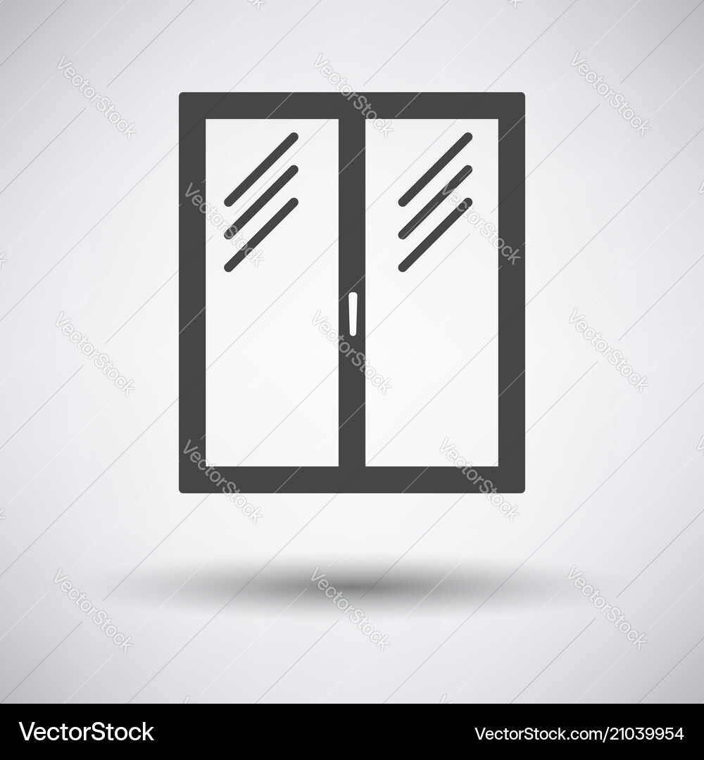 Icon of closed window frame Royalty Free Vector Image