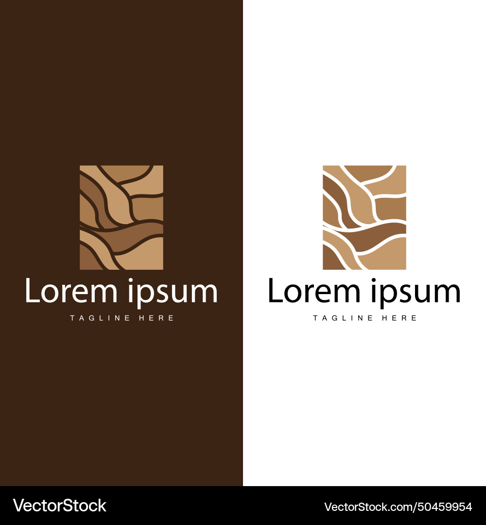 Wood logo design structure layers forest tree Vector Image