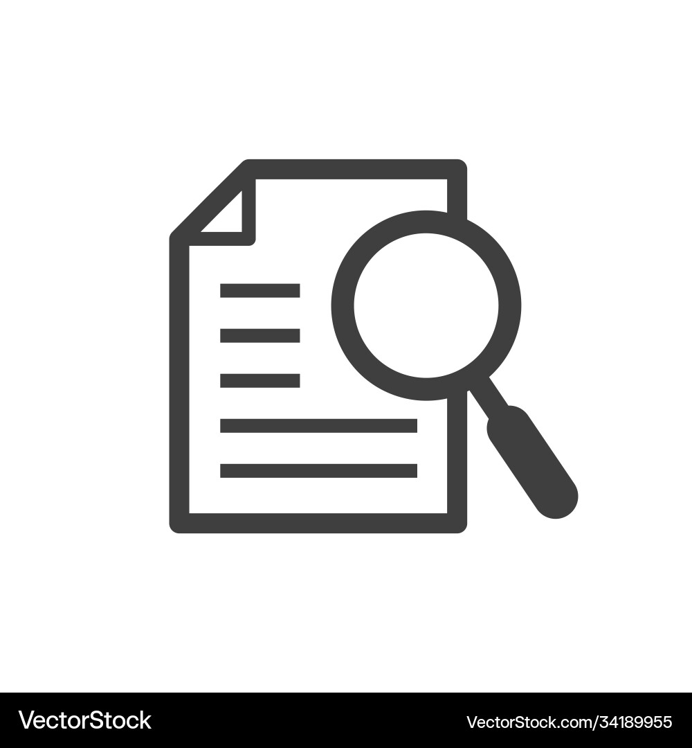 Case study icon images Royalty Free Vector Image