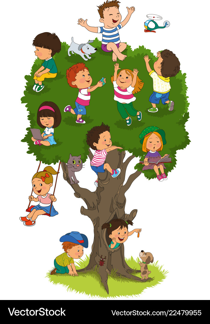 Children play Royalty Free Vector Image - VectorStock