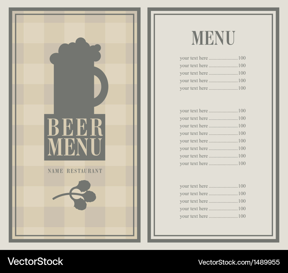 Menu bar Royalty Free Vector Image - VectorStock