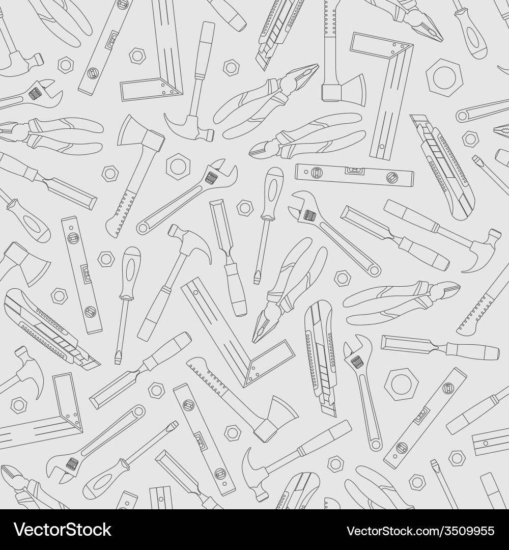Tools seamless 2 Royalty Free Vector Image - VectorStock