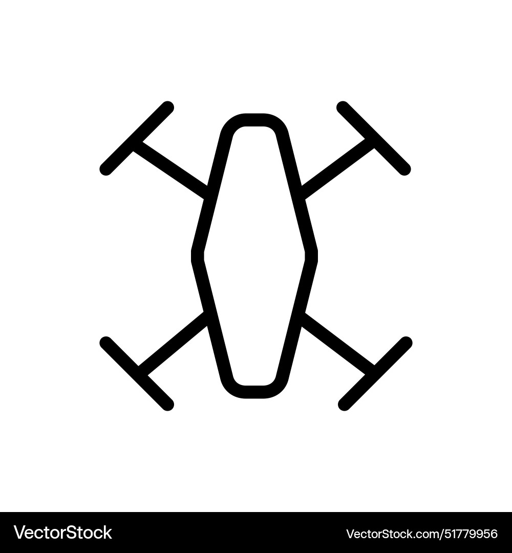 Drone technology icon suitable for robotics Vector Image