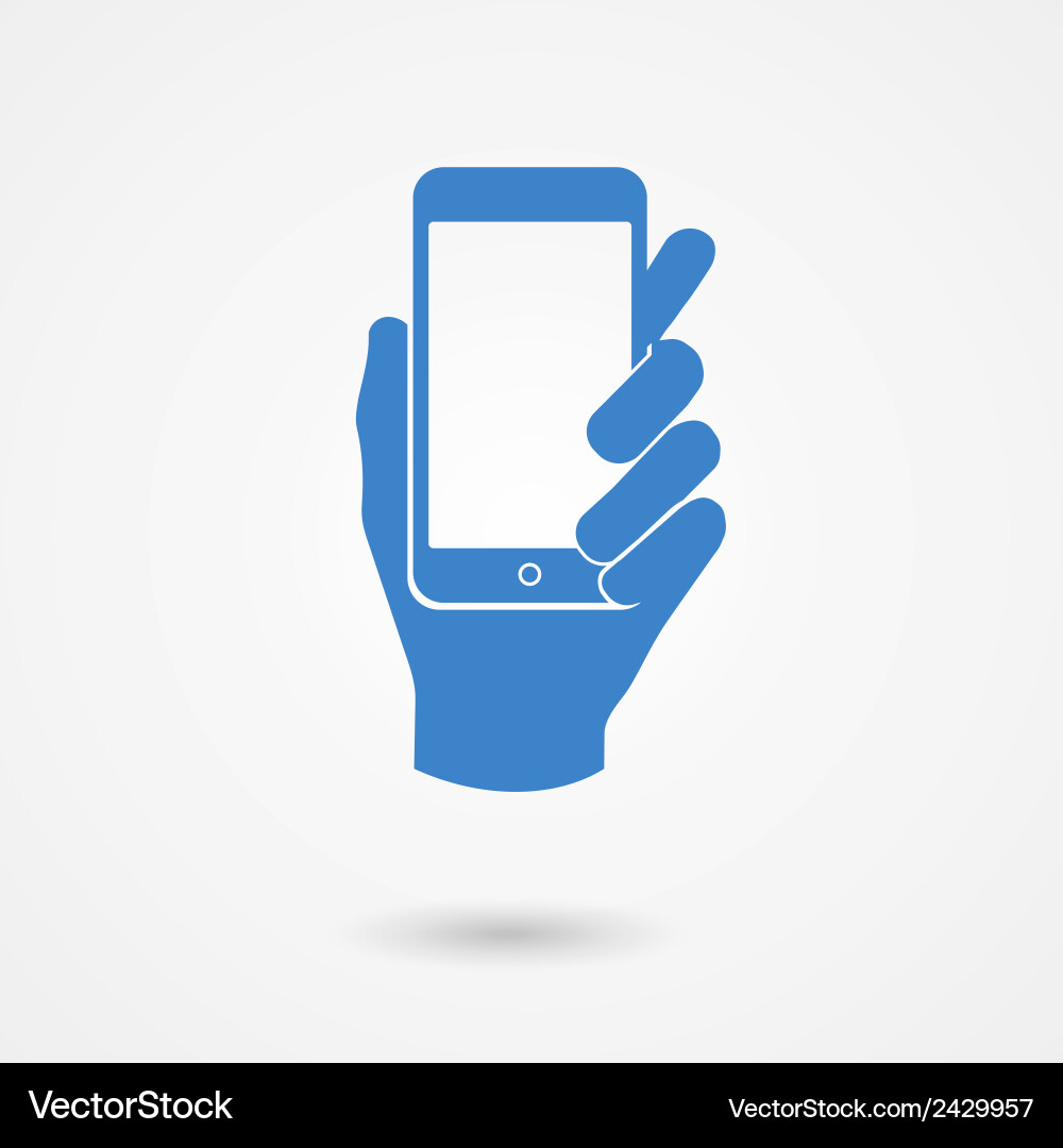 Blue Cell Phone Icon