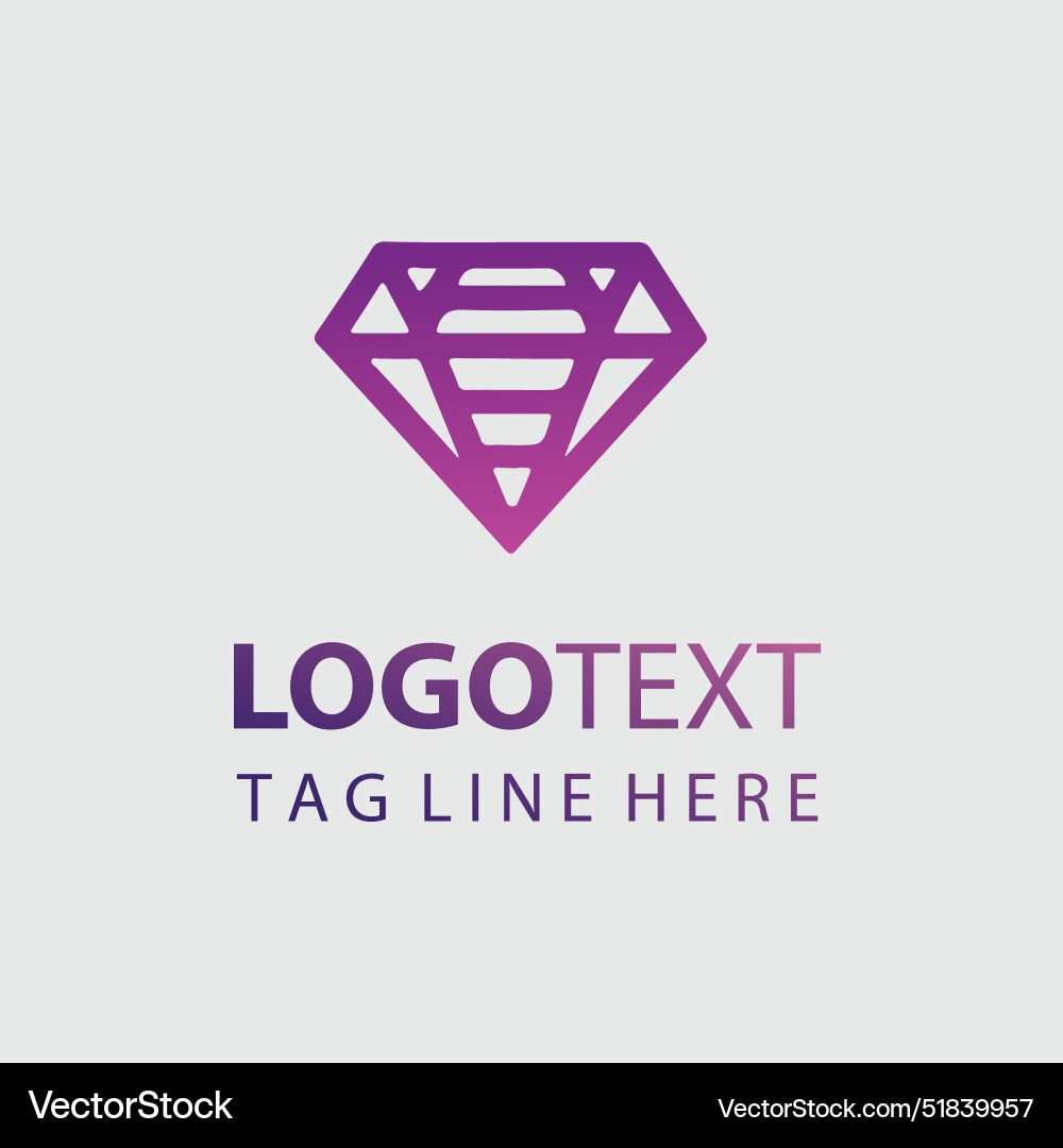 Diamond logo Royalty Free Vector Image - VectorStock