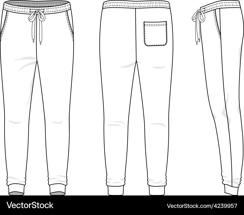 Sweatpants Royalty Free Vector Image - VectorStock