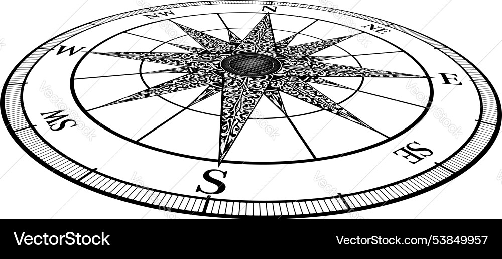 Line Drawing Compass Vector Images (over 7,300)