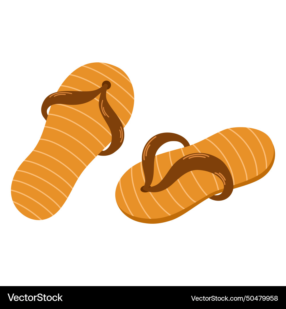 1575 slippers Royalty Free Vector Image - VectorStock