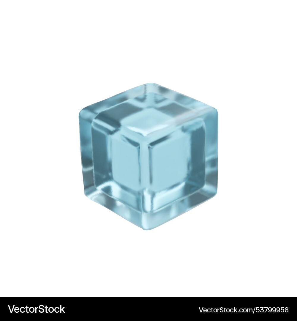 3d render ice cube 3 Royalty Free Vector Image
