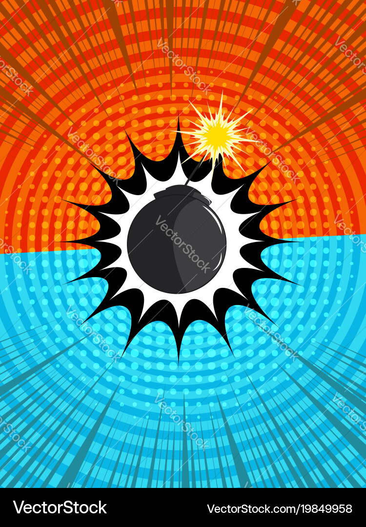 Comic fighting background Royalty Free Vector Image