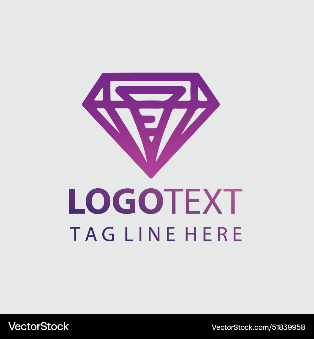 Diamond logo Royalty Free Vector Image - VectorStock