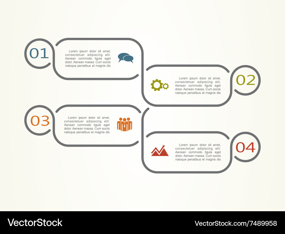 Infographic report template Royalty Free Vector Image