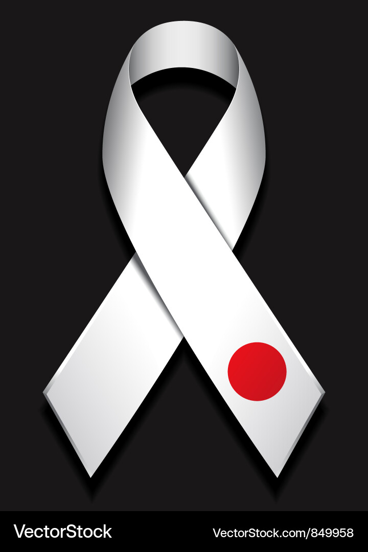 Ribbon for japan Royalty Free Vector Image - VectorStock