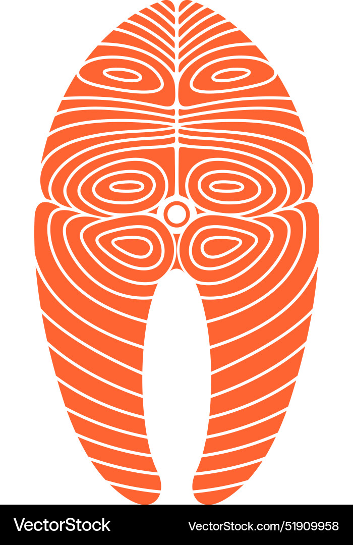 Salmon Royalty Free Vector Image - VectorStock