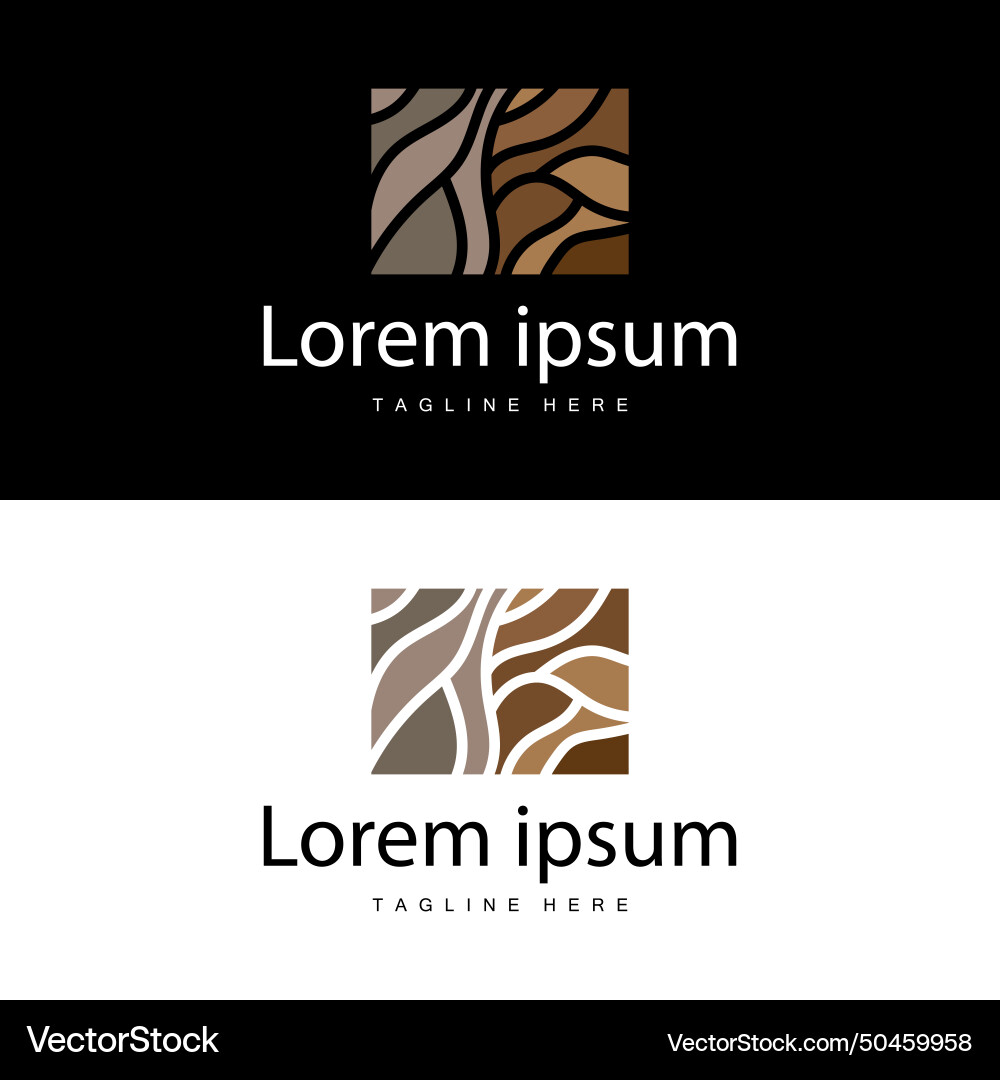 Wood logo design structure layers forest tree Vector Image