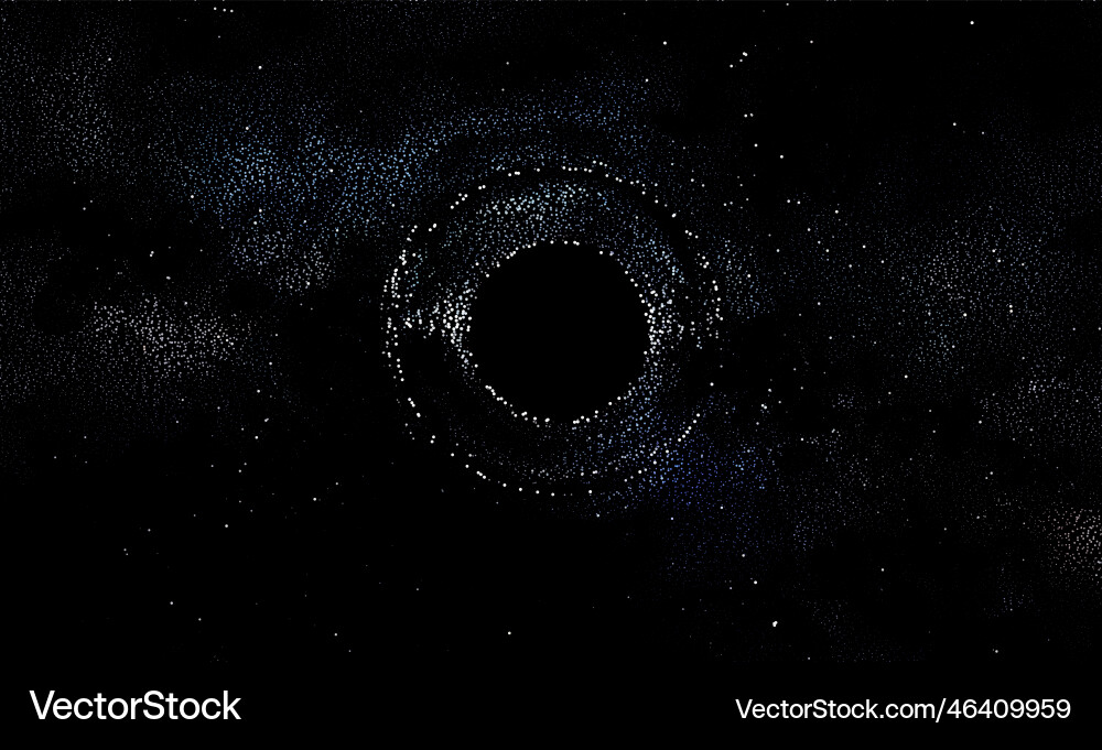 Black hole ink space galaxy Royalty Free Vector Image