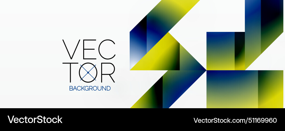 A blue and yellow geometric background Royalty Free Vector