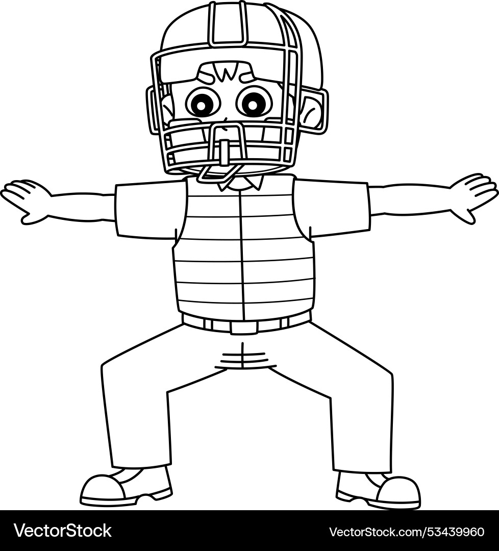Umpire Coloring Pages Referee Anycoloring Getcolorings Kids Sketch ...