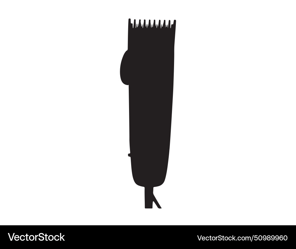 Hair clipper silhouette art Royalty Free Vector Image