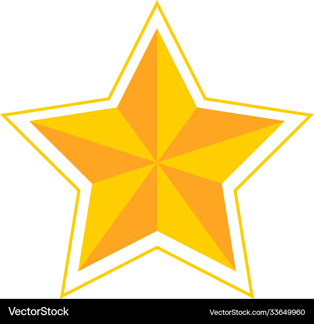 Star template design Royalty Free Vector Image