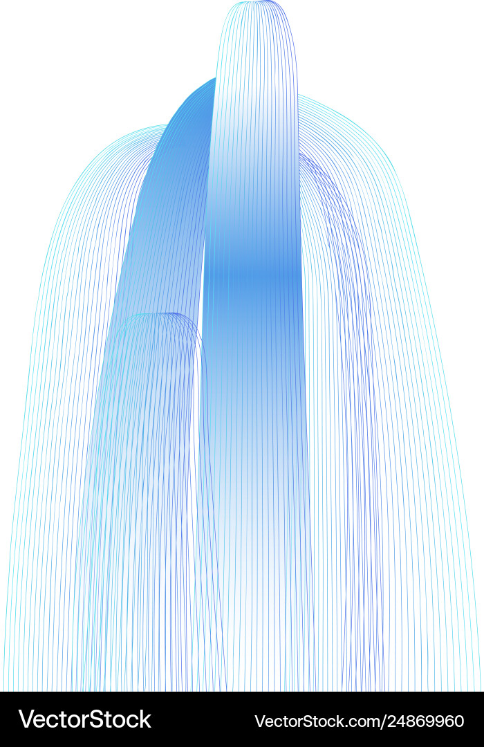 Waterfall Landscape Royalty Free Vector Image - VectorStock