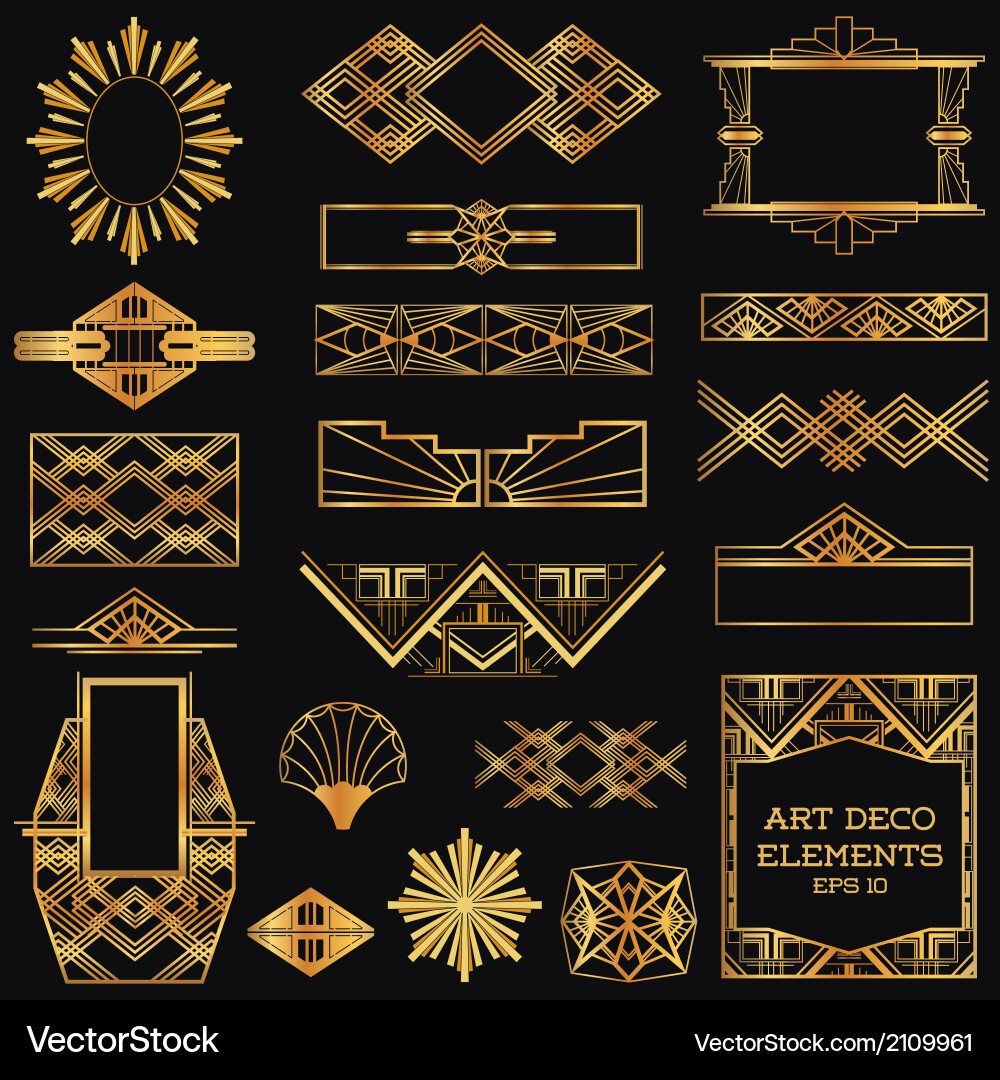 Art Deco Graphic Design Elements