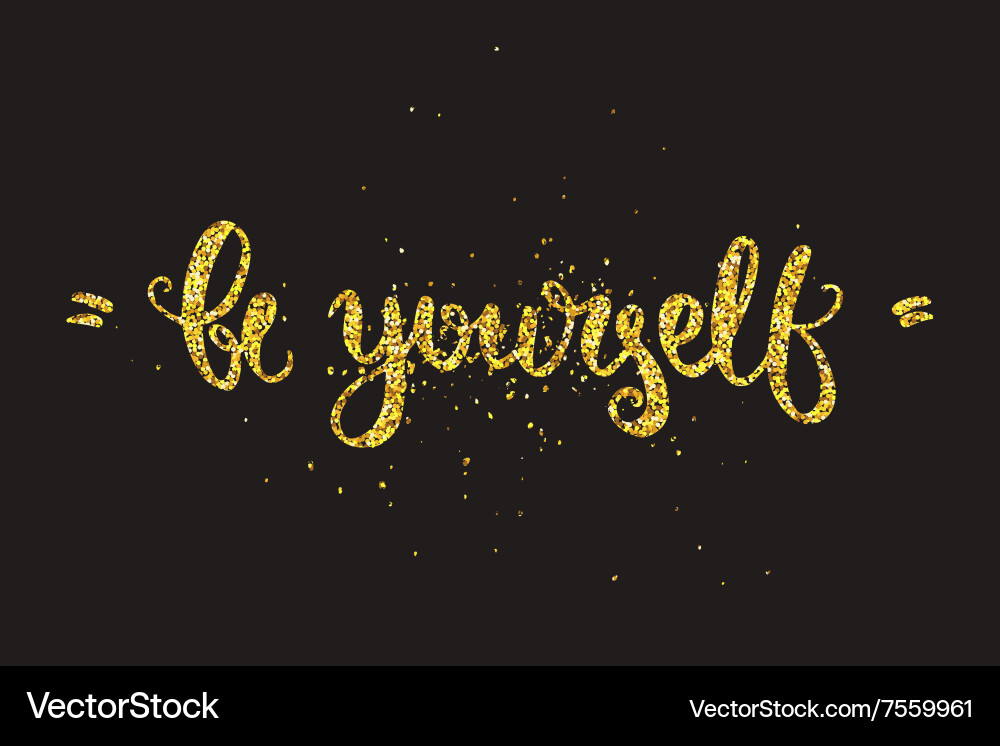 Hand drawn lettering poster Royalty Free Vector Image
