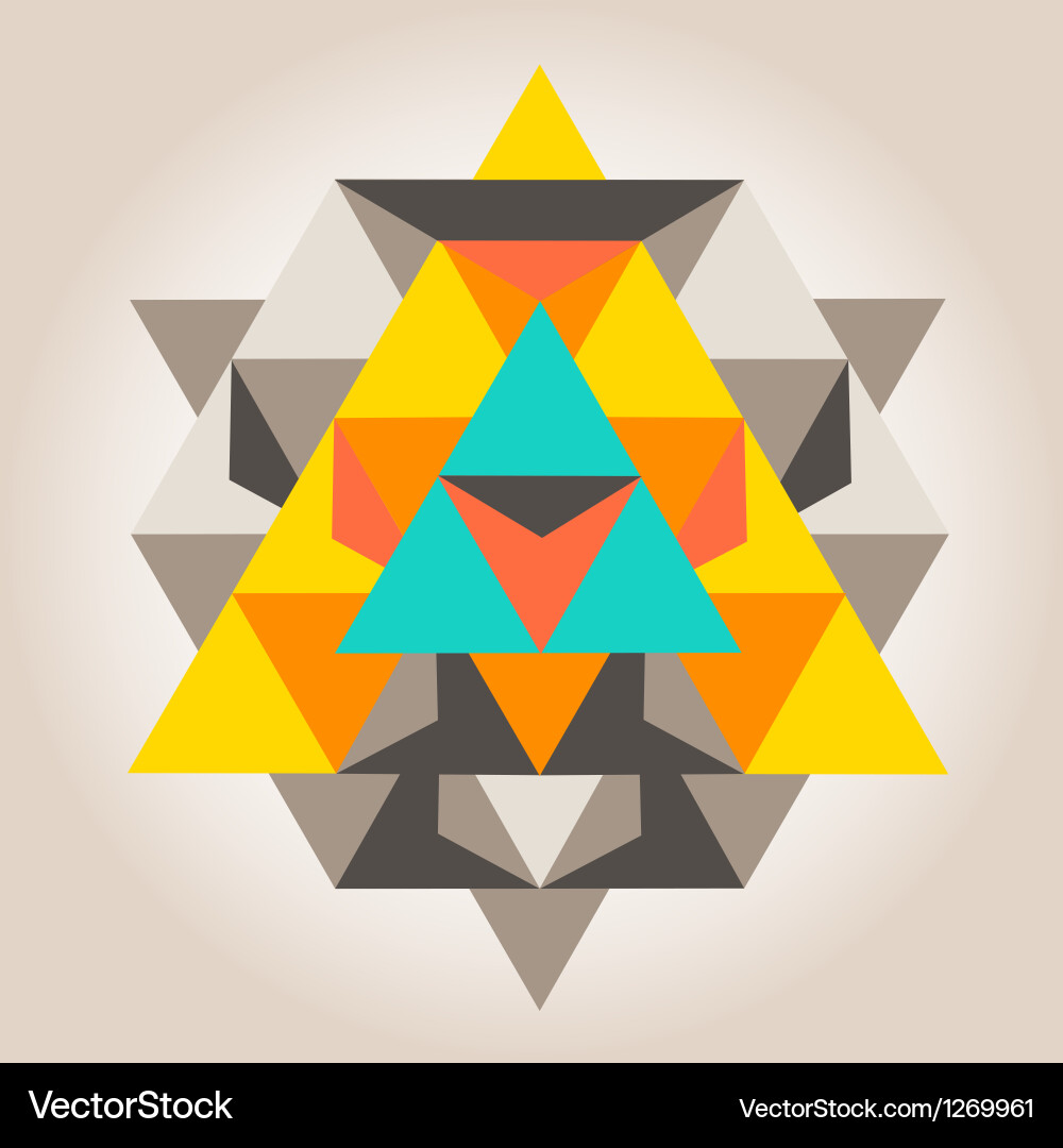 Unique geometrical design Royalty Free Vector Image