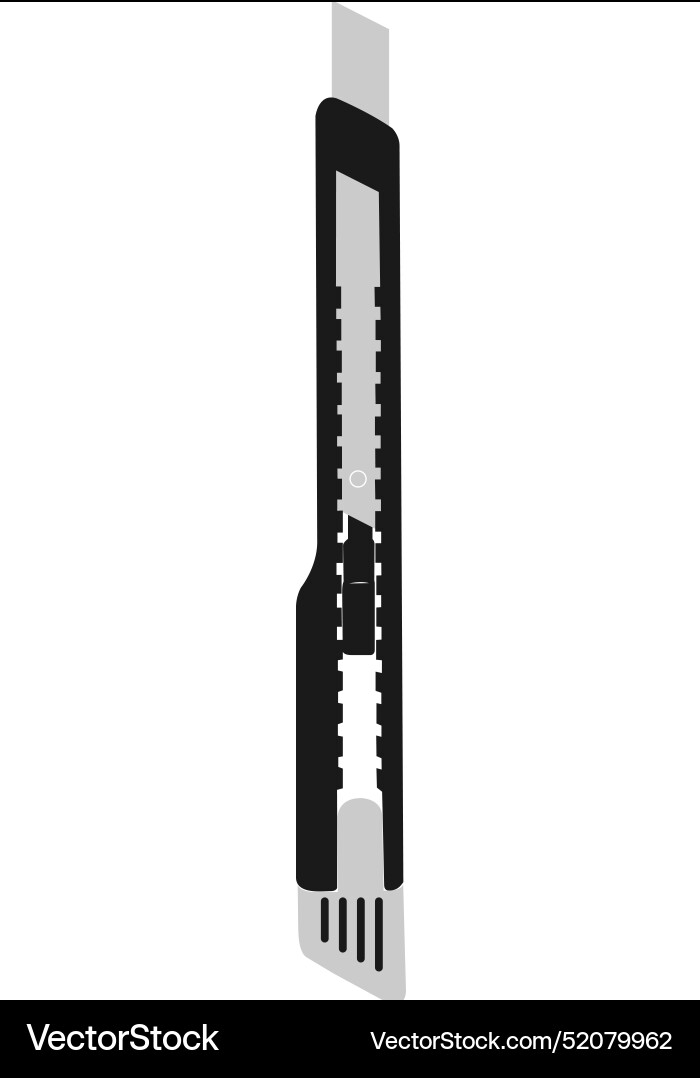 Cutter outline filled icon design Royalty Free Vector Image