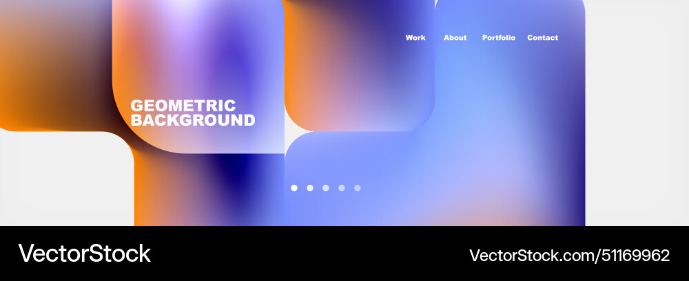 Electric blue and magenta gradient shapes Vector Image