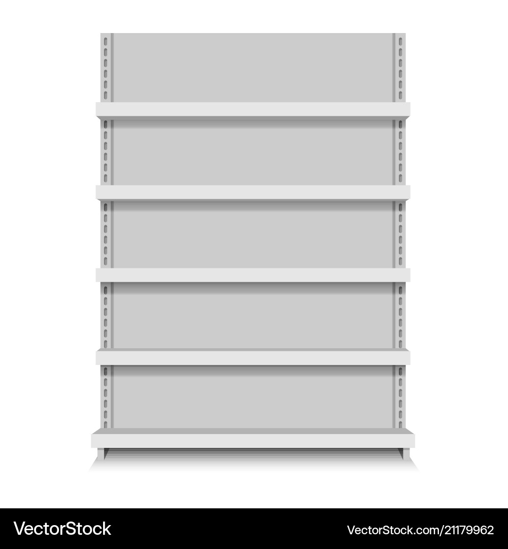 Store shelves Royalty Free Vector Image - VectorStock