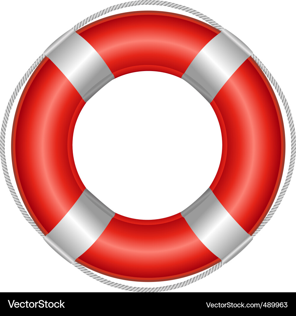 Life buoy Royalty Free Vector Image - VectorStock