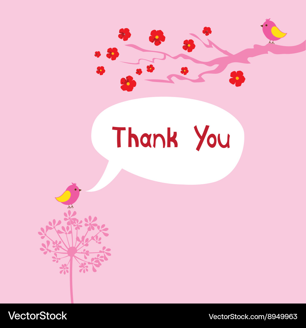 Thank card Royalty Free Vector Image - VectorStock