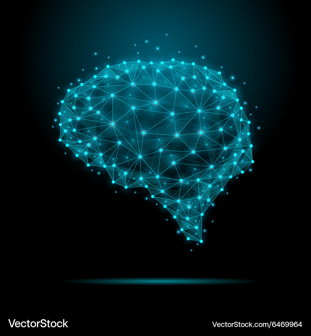 Brain color Royalty Free Vector Image - VectorStock