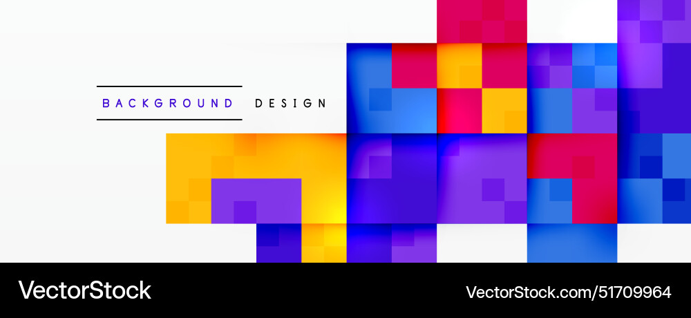 Dynamic colorful squares background Royalty Free Vector