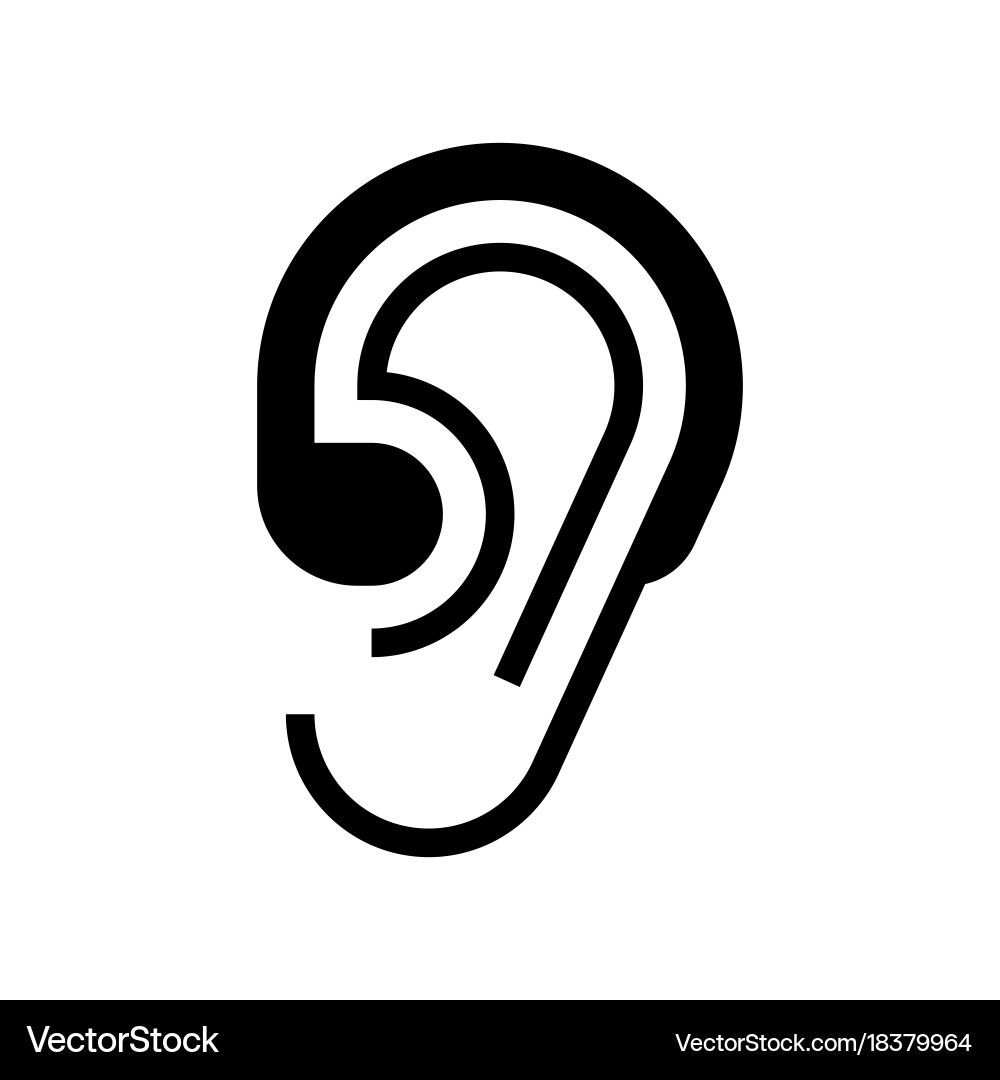 Hearing aid icon Royalty Free Vector Image - VectorStock