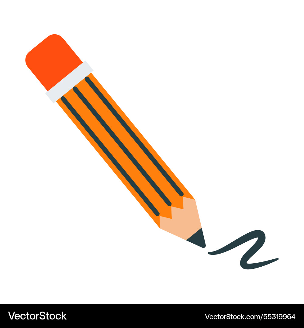 Pencil clip art (55319964) – Royalty-Free Vector | VectorStock