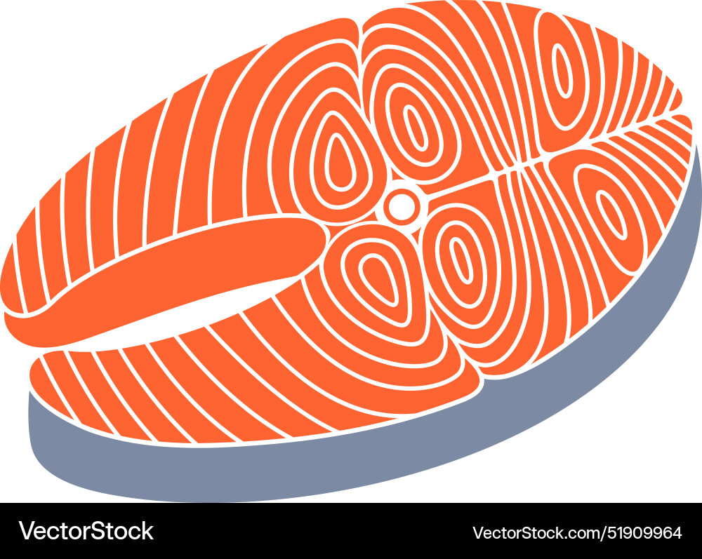 Salmon Royalty Free Vector Image - VectorStock