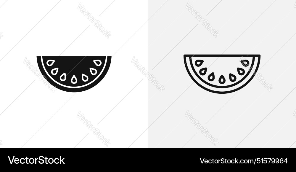 Watermelon icon set Royalty Free Vector Image - VectorStock