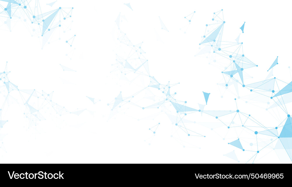 Abstract tech network connection dots digital Vector Image