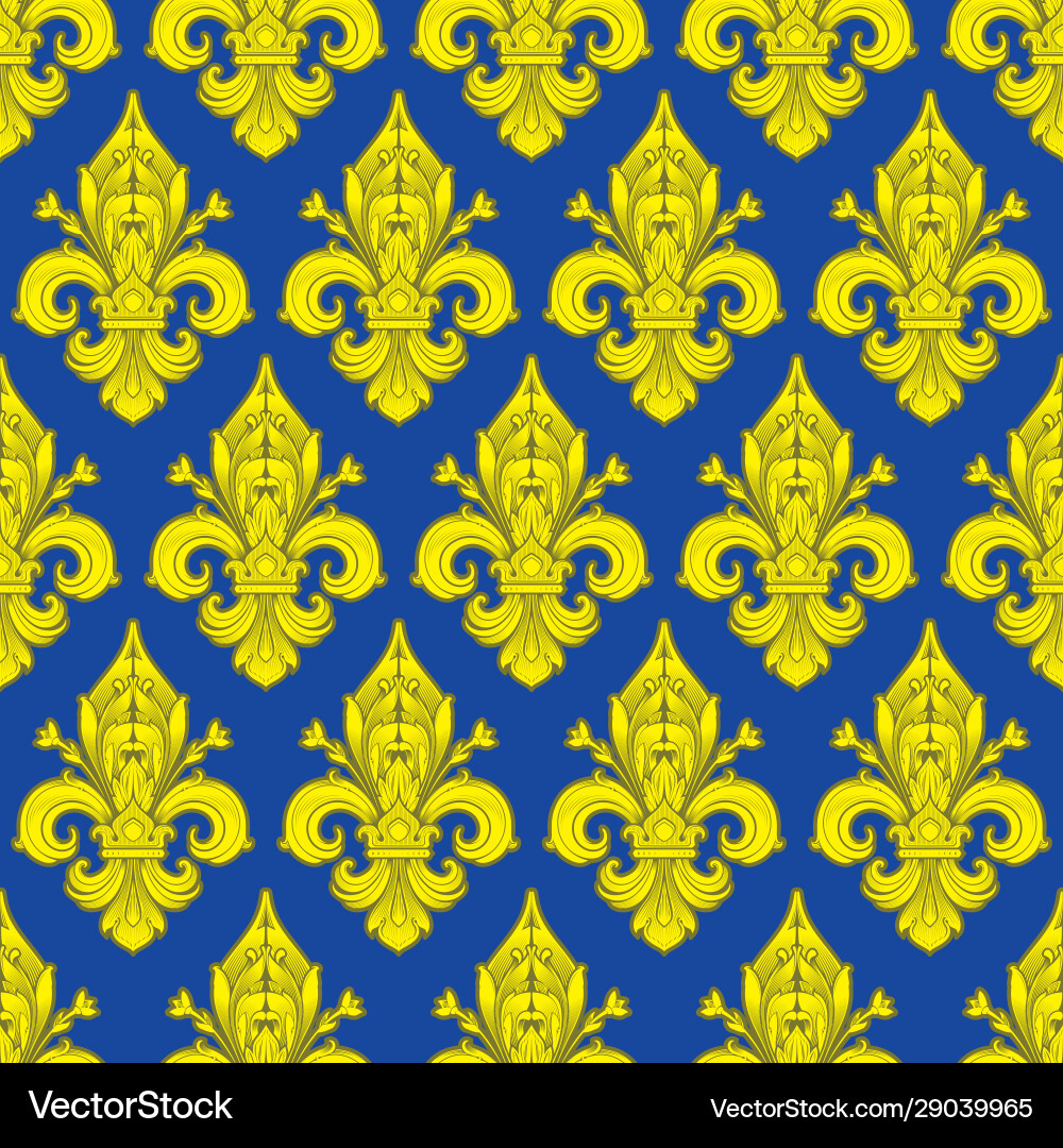 French royalty pattern Royalty Free Vector Image