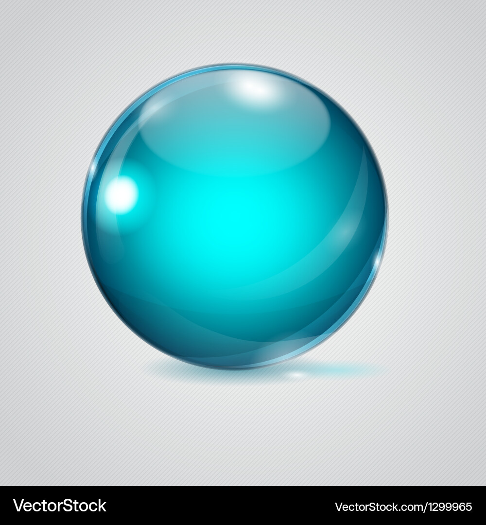 Glass sphere Royalty Free Vector Image - VectorStock