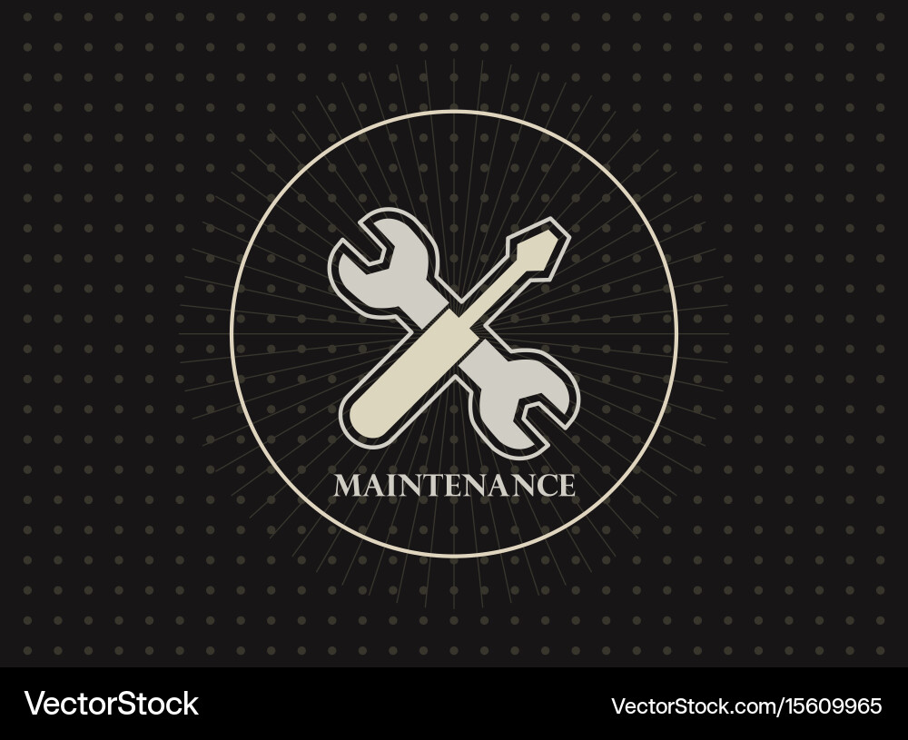 Maintenance logo icon design Royalty Free Vector Image